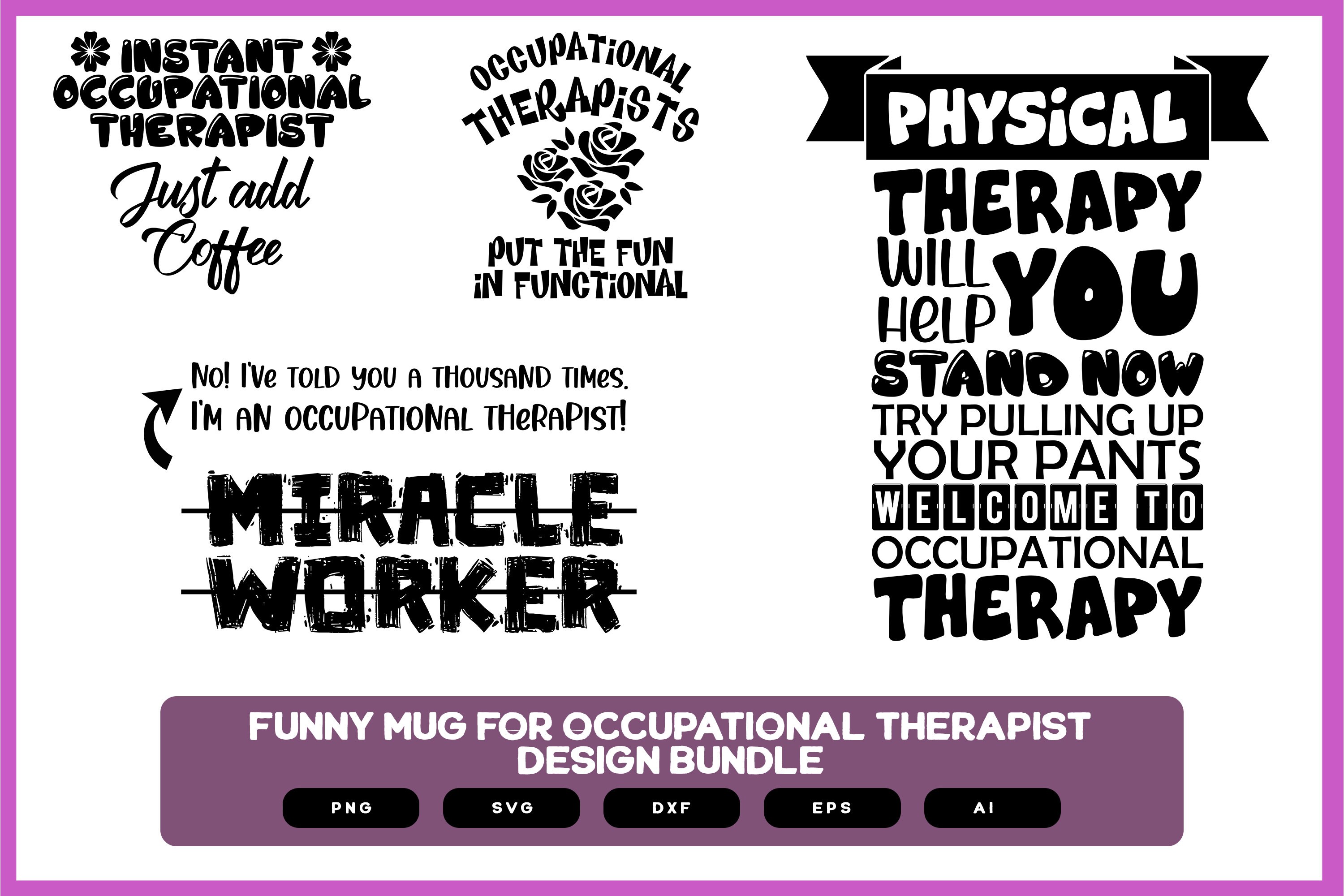 Funny Occupational Therapist Occupation Therapist Sayings - Etsy