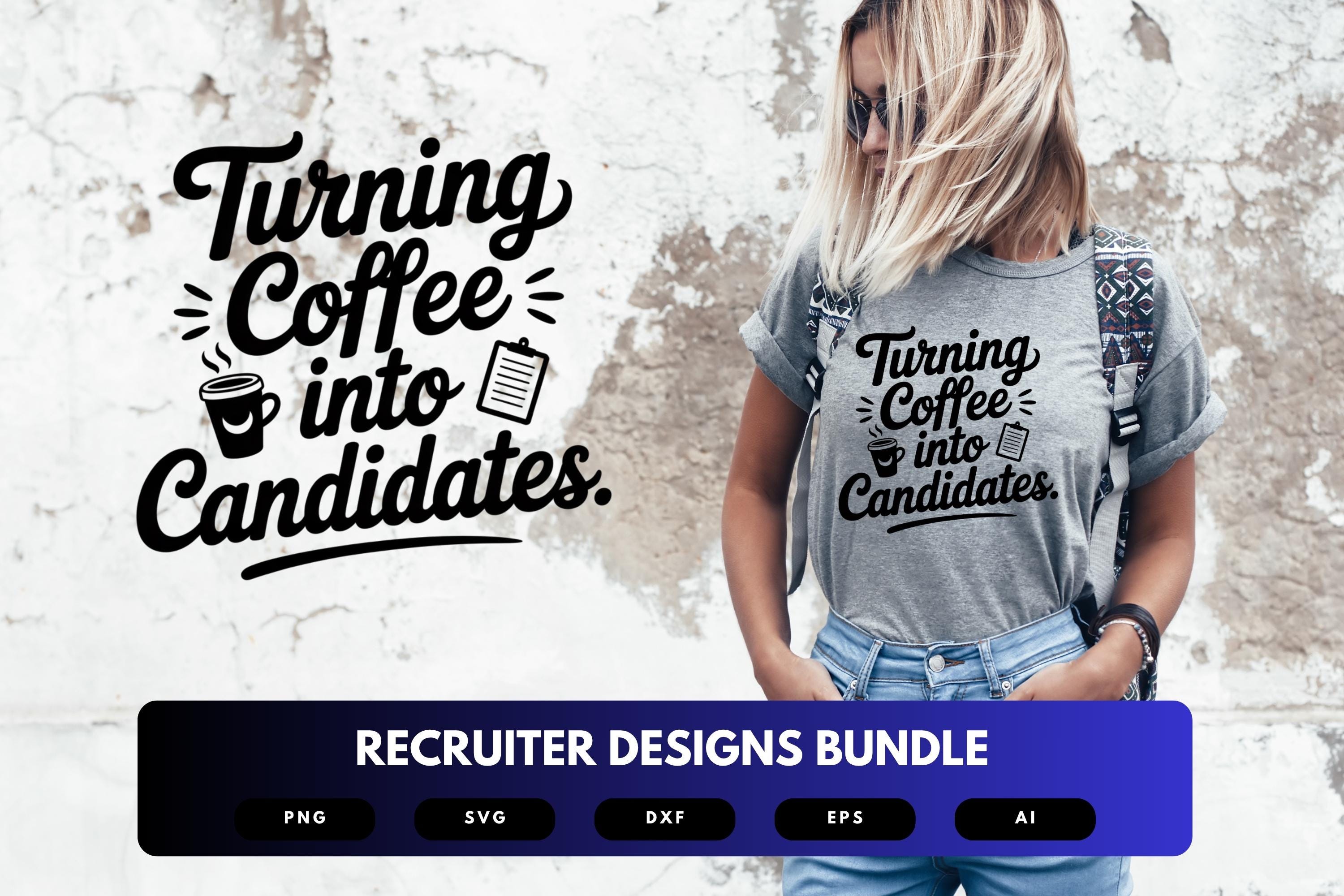 Recruiter SVG Bundle | HR , Hiring Clipart, Recruiting Quote Cut Files ...