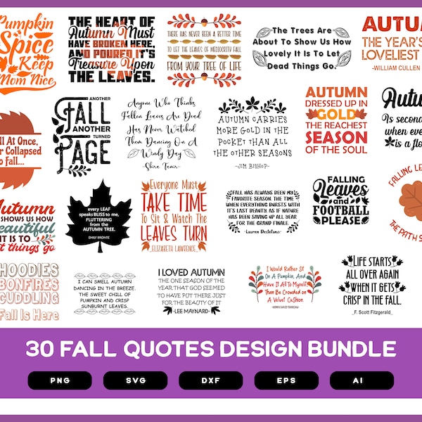 Fall Saying Svg - Etsy
