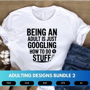 Adulting SVG Bundle | Funny Quotes, Relatable Cut Files for Cricut ...