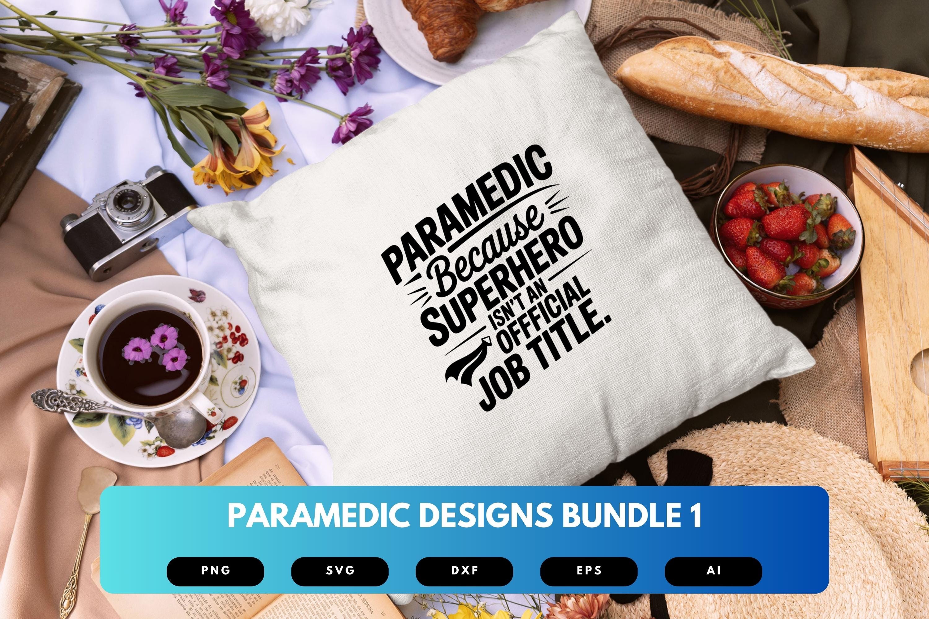 Paramedic SVG Bundle | EMS Clipart, Medical Responder Silhouette Cut ...