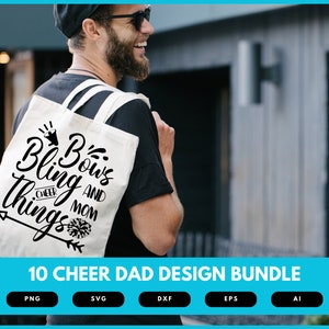 Cheer Dad Design Bundle | Cheer Dad SVG | Cheer Game Shirts | Proud Dad ...
