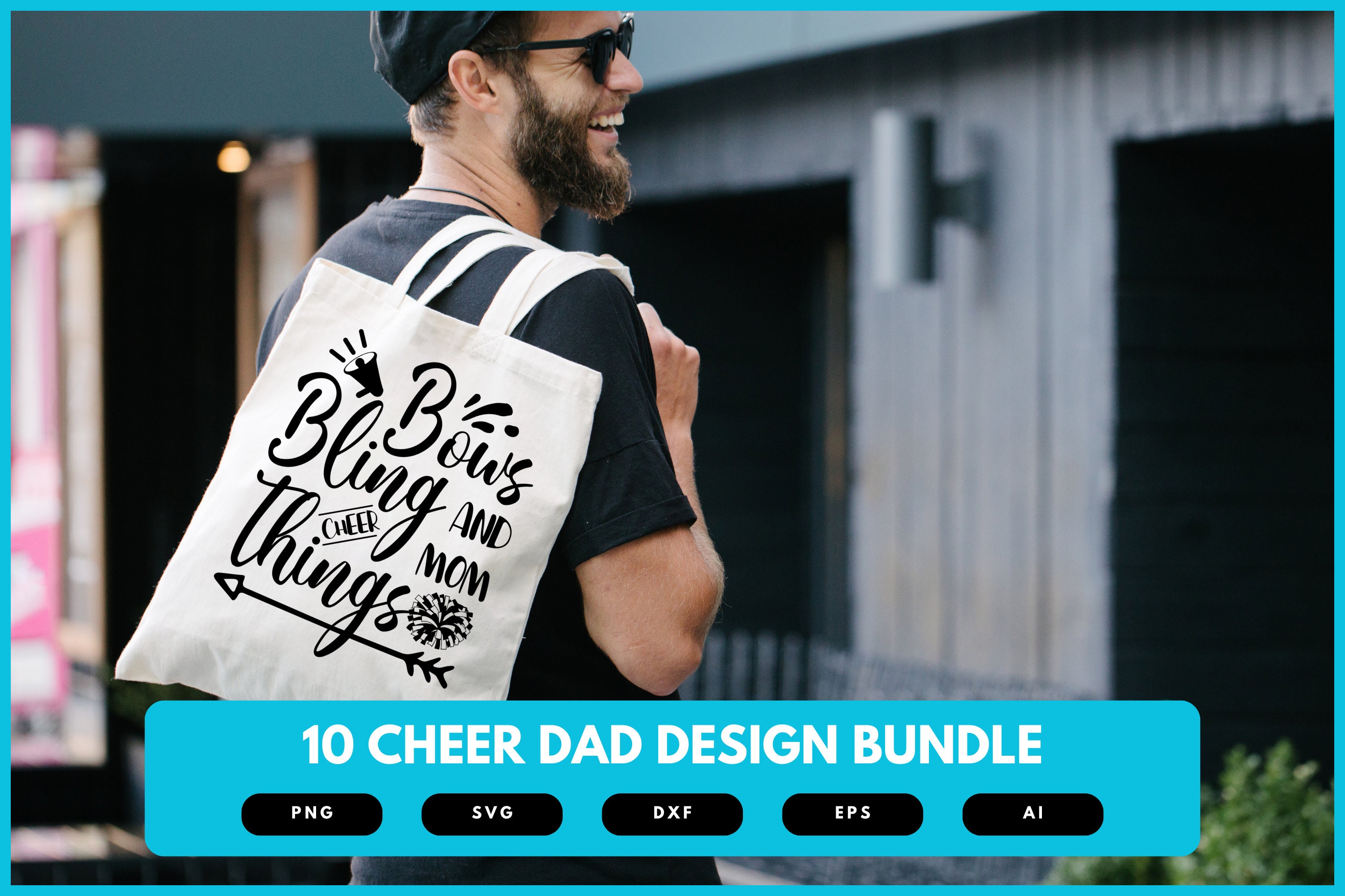Cheer Dad Design Bundle | Cheer Dad SVG | Cheer Game Shirts | Proud Dad ...