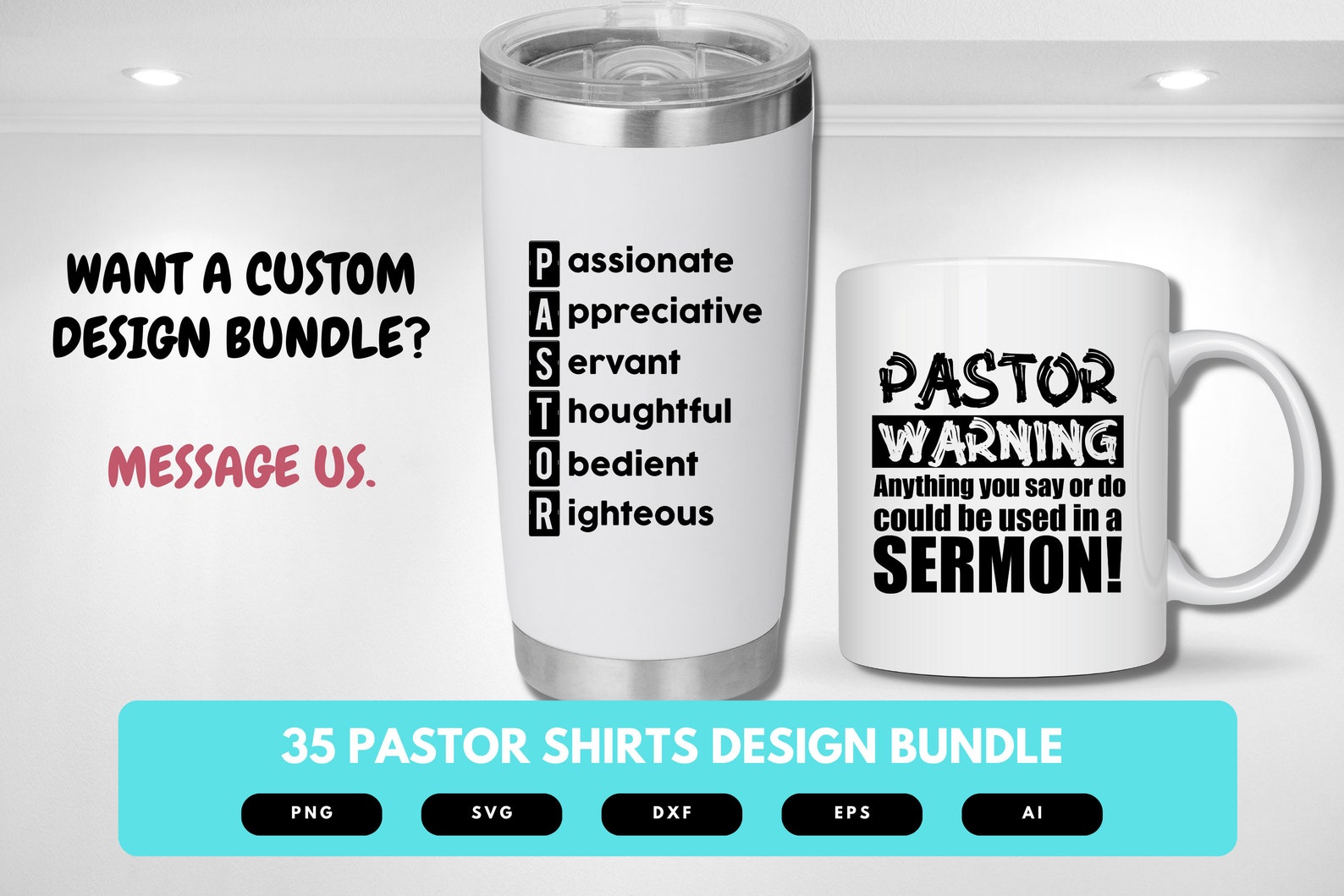 35 Pastors Design Bundle | Pastor Shirt Design | Pastor Shirt | Pastor ...