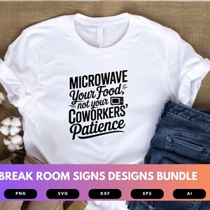 Break Room Signs SVG Bundle | Office Humor , Workplace Decor Cut Files ...