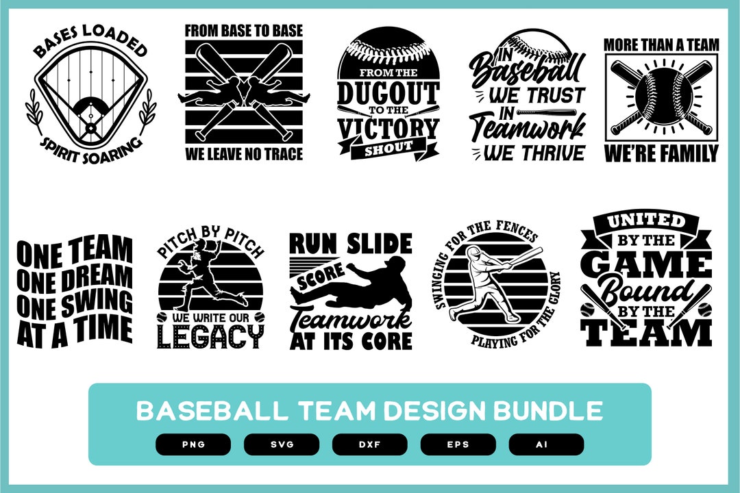 Baseball Team Design Bundle Team Baseball SVG Baseball Team Design ...