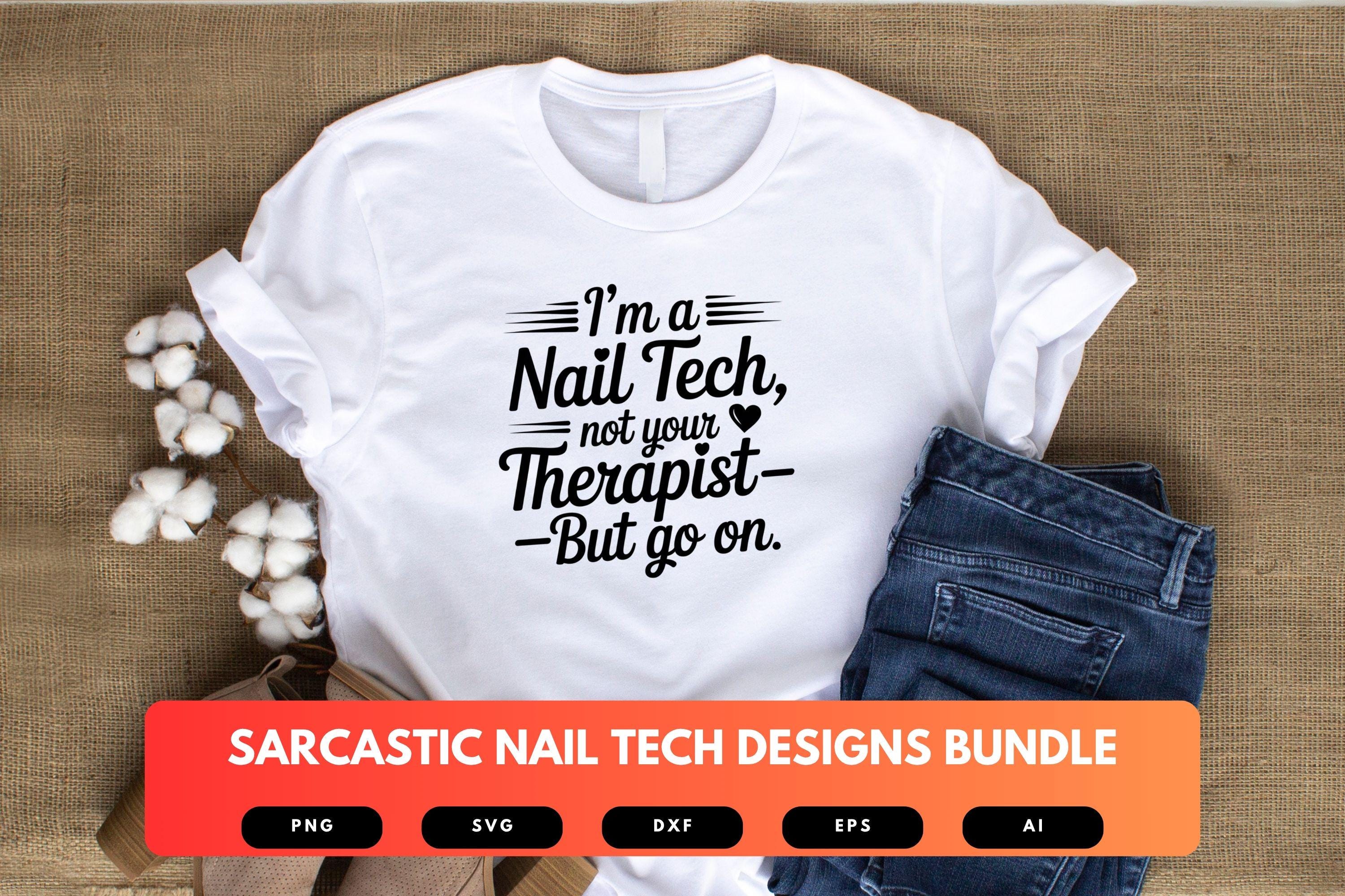Sarcastic Nail Tech SVG Bundle | Funny Salon Quotes Clipart, Nail ...