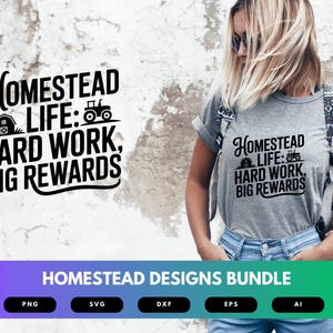 Homestead SVG Bundle | Farm Life Quotes , Country Living Cut Files for ...