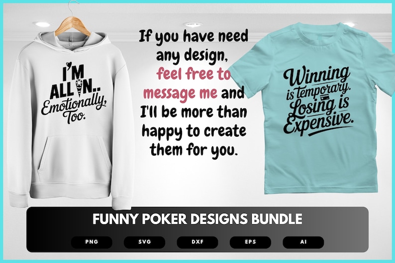 Funny Poker SVG Bundle | Card Game Quotes, Casino Clipart Cut Files for ...