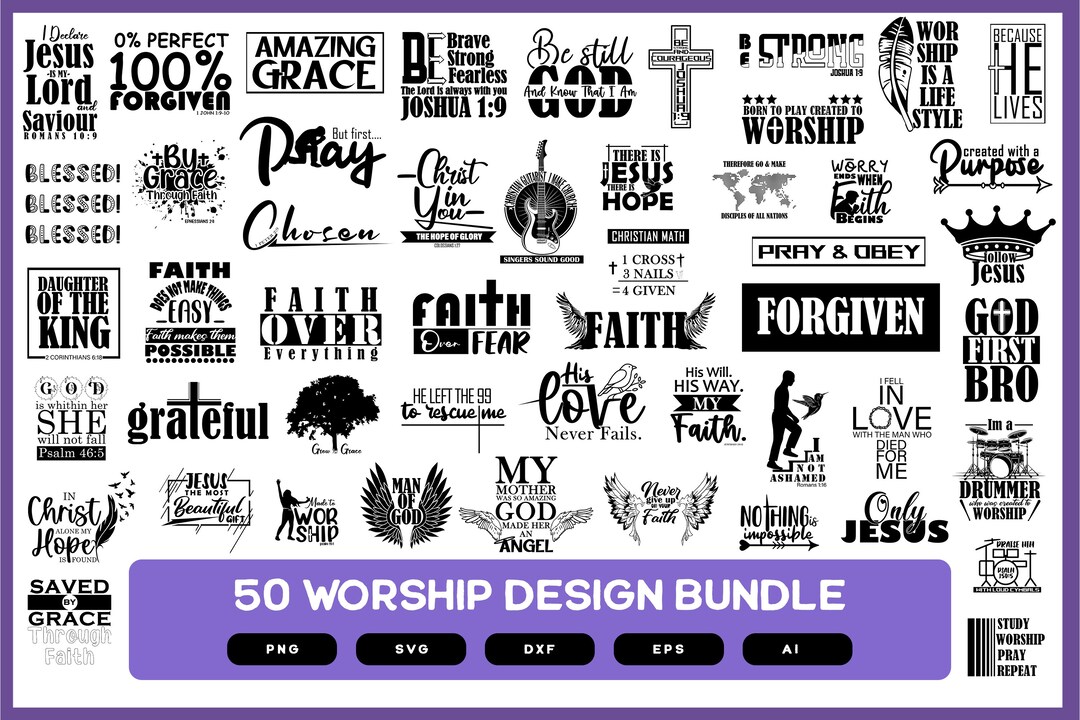 Worship Design Bundle | Worship Team | Worship Design | Worship Shirt ...