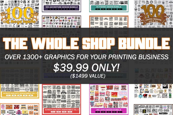 Whole Shop Mega Bundle Svg Png Eps Ai Dxf The Crafter's | Etsy