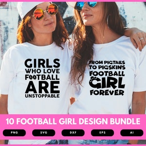 Football Girl SVG Design Bundle Football Girl SVG Football Girl ...