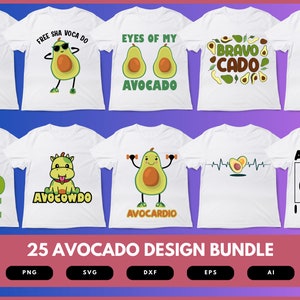 Avocado Design Bundle Avocado Shirt Avocado Mug Avocado SVG Avocado PNG ...