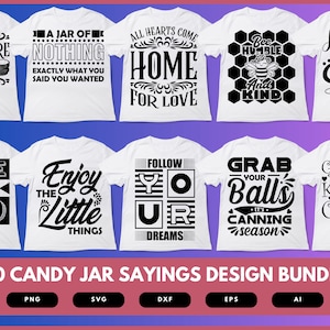 Candy Jar Sayings Design Bundle | Candy Jar Quotes | Candy Label ...