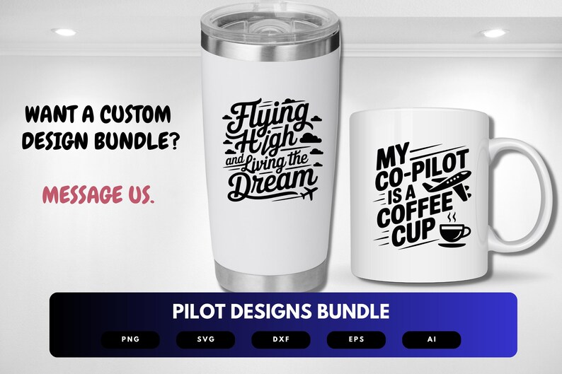 Pilot SVG Bundle | Aviation Clipart, Pilot Quote Cut Files for Cricut ...