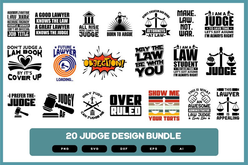 Judge Design Bundle Judge SVG Judge Shirt Judge Funny - Etsy