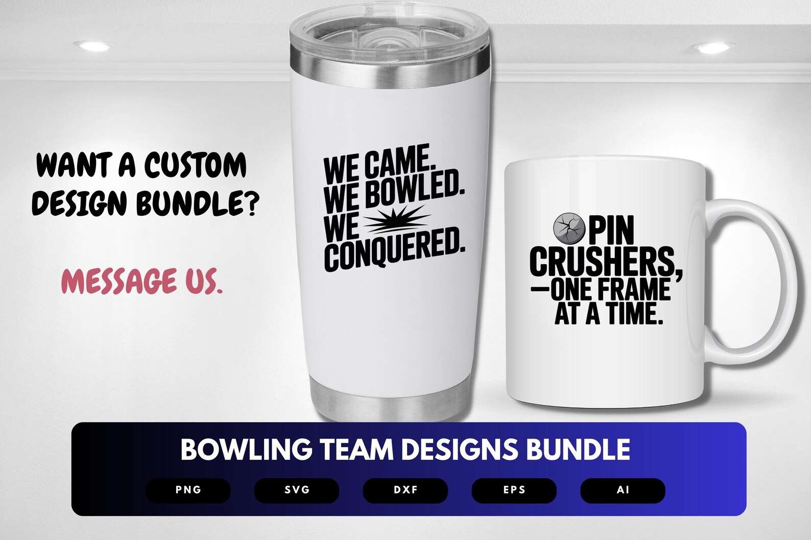 Bowling Team SVG Bundle | Team Spirit Clipart, League Silhouette Cut ...