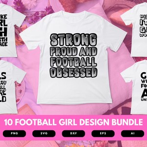 Football Girl SVG Design Bundle Football Girl SVG Football Girl ...