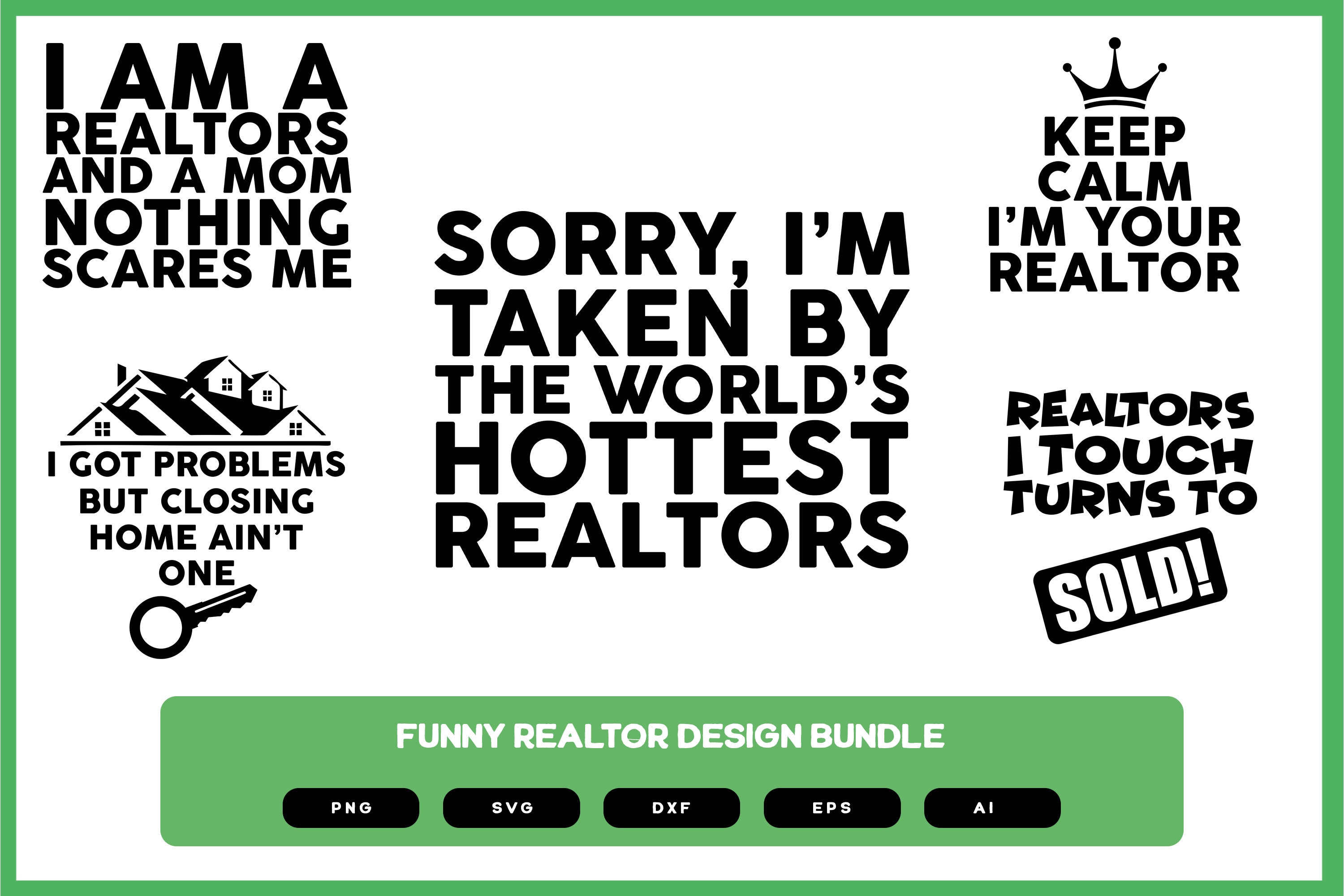 Funny Realtor Design Bundle Funny Realtor Quotes Realtor - Etsy