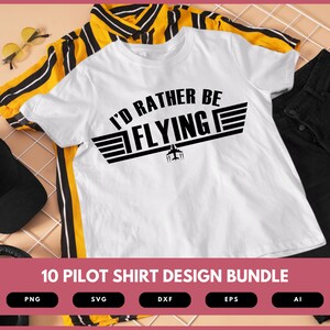 Pilot Shirt Design Bundle | Pilot Shirt SVG | Pilot PNG | Pilot Funny ...