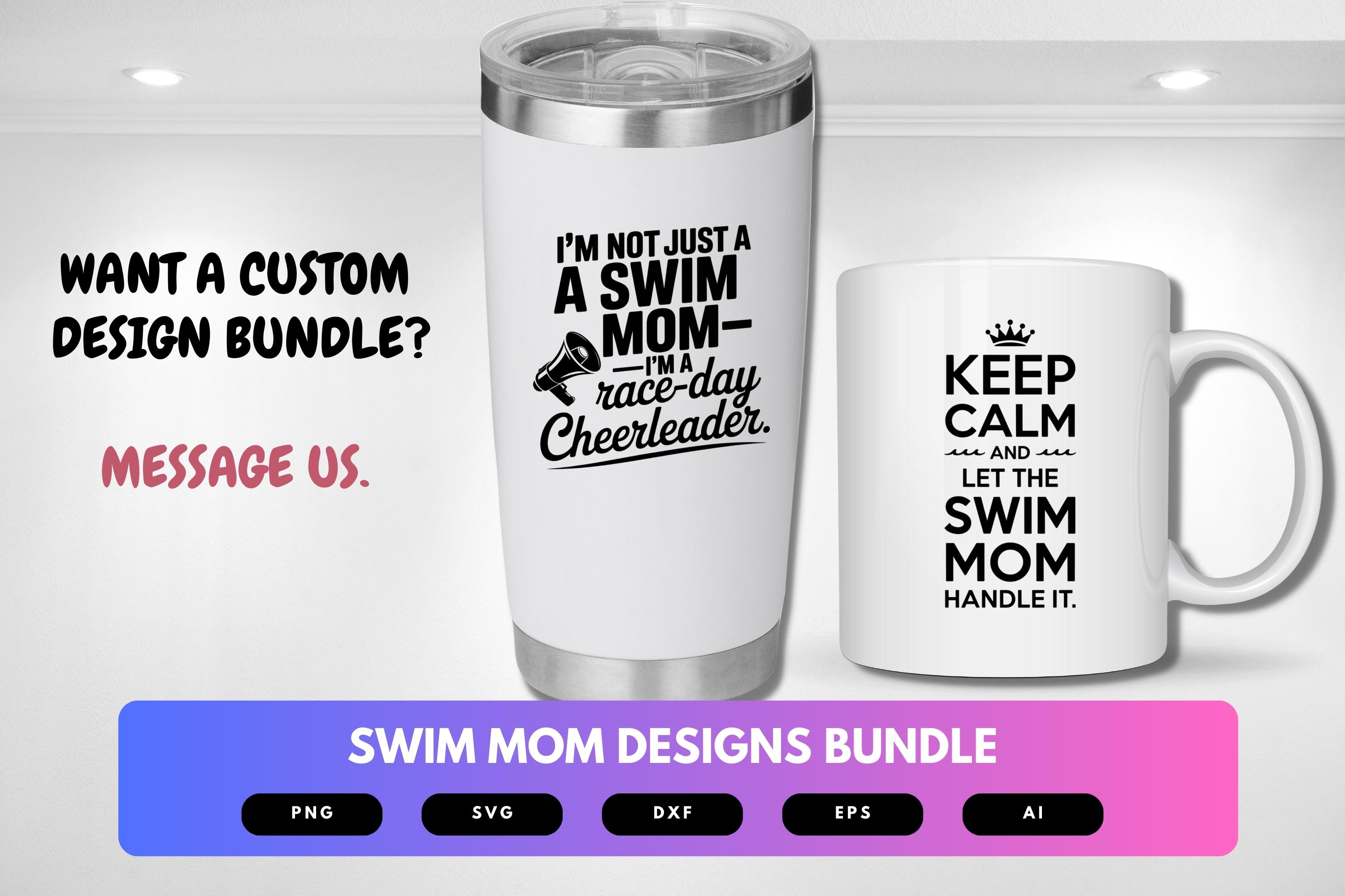 Swim Mom SVG Bundle | Swimming Quotes, Pool Life Clipart and Team ...