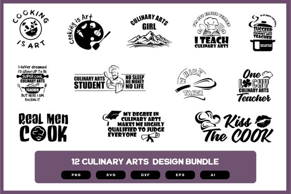 Culinary Arts Design Bundle Culinary SVG Culinary Shirt | Etsy