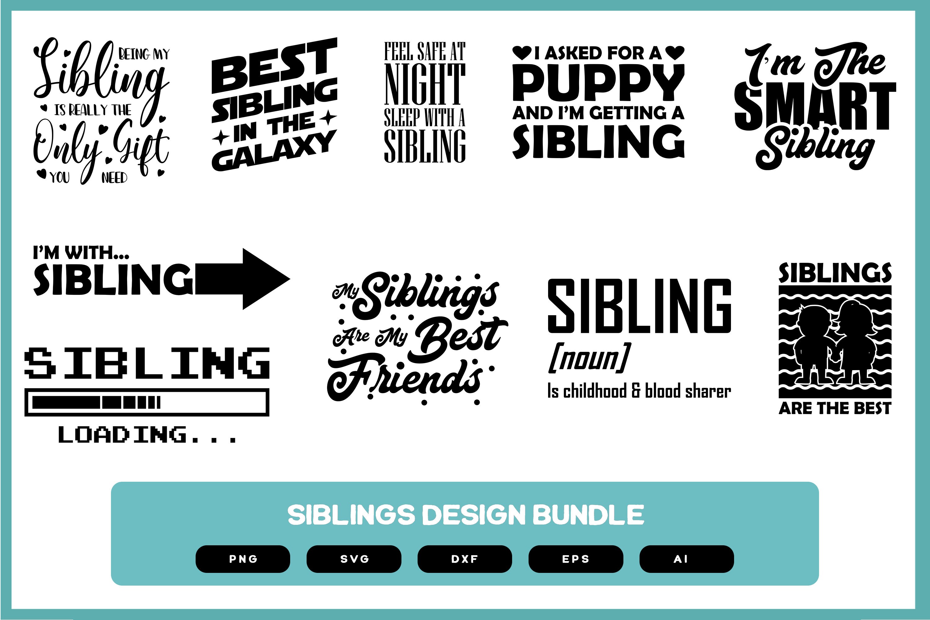 Siblings Design Bundle Siblings Shirt Siblings Shirt - Etsy