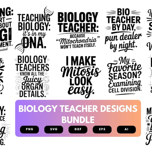 Biology Svg - Etsy
