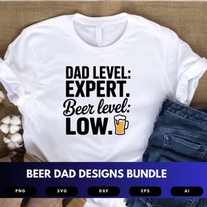 Beer Dad SVG Bundle | Funny Father’s Day Clipart, Beer Mug Silhouette ...