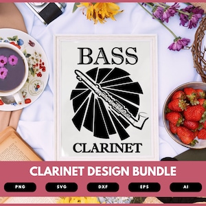 Clarinet Design Bundle | Clarinet Music Instruments | Clarinet Shirt ...