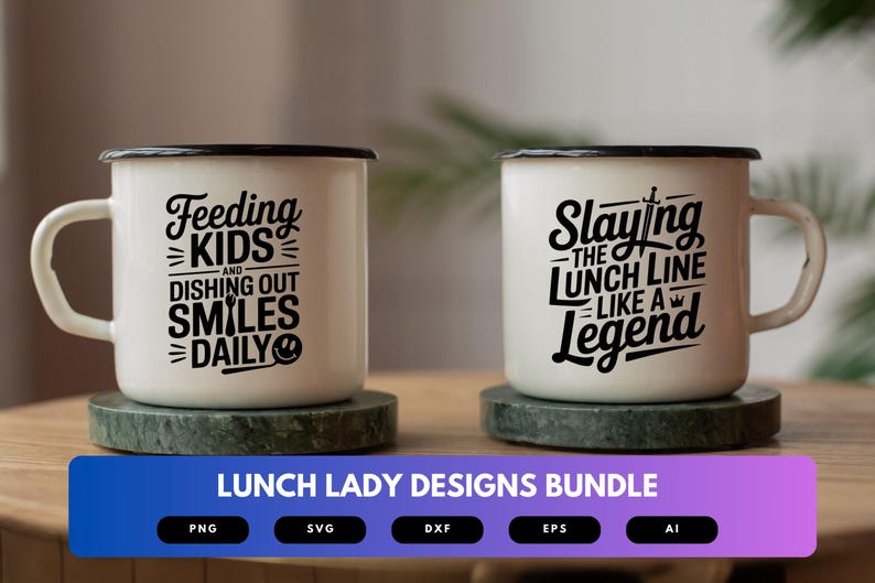 Lunch Lady SVG Bundle | Funny Cafeteria Quotes, School Kitchen Cut ...