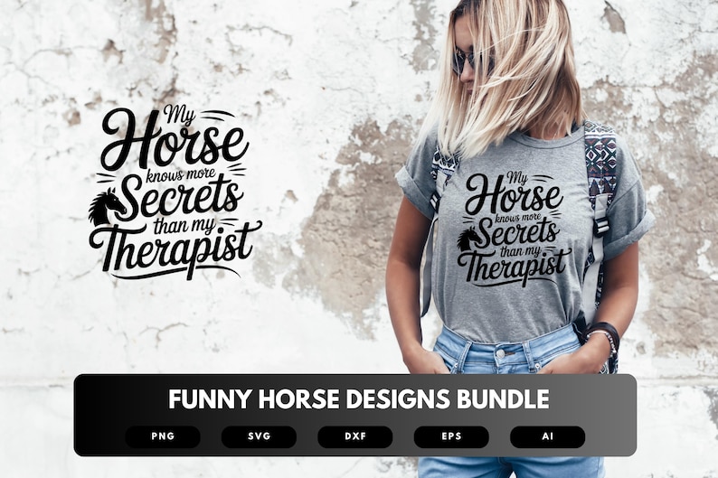 Funny Horse SVG Bundle | Equestrian Quotes, Farm Animal Clipart Cut ...