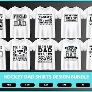 Hockey Dad Design Bundle | Hockey Dad | Hockey Dad SVG | Hockey ...