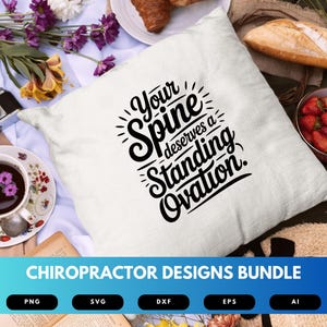 Chiropractor SVG Bundle | Spine Health Clipart, Chiropractic Silhouette ...