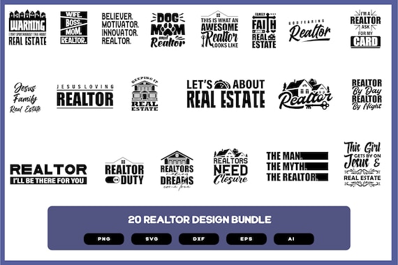 20 Realtor Design Bundle Realtor Design Realtor Shirt - Etsy
