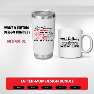 Tatted Mom SVG | Cricut Mom Designs | Tatted Mom Files | Tatted Mom Cut ...