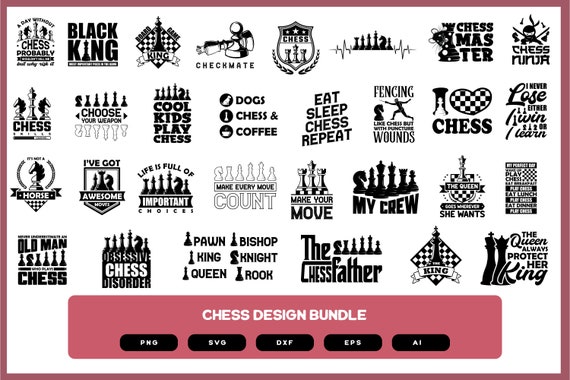30 Chess Design Bundle Chess Shirt Chess Shirt Design | Etsy