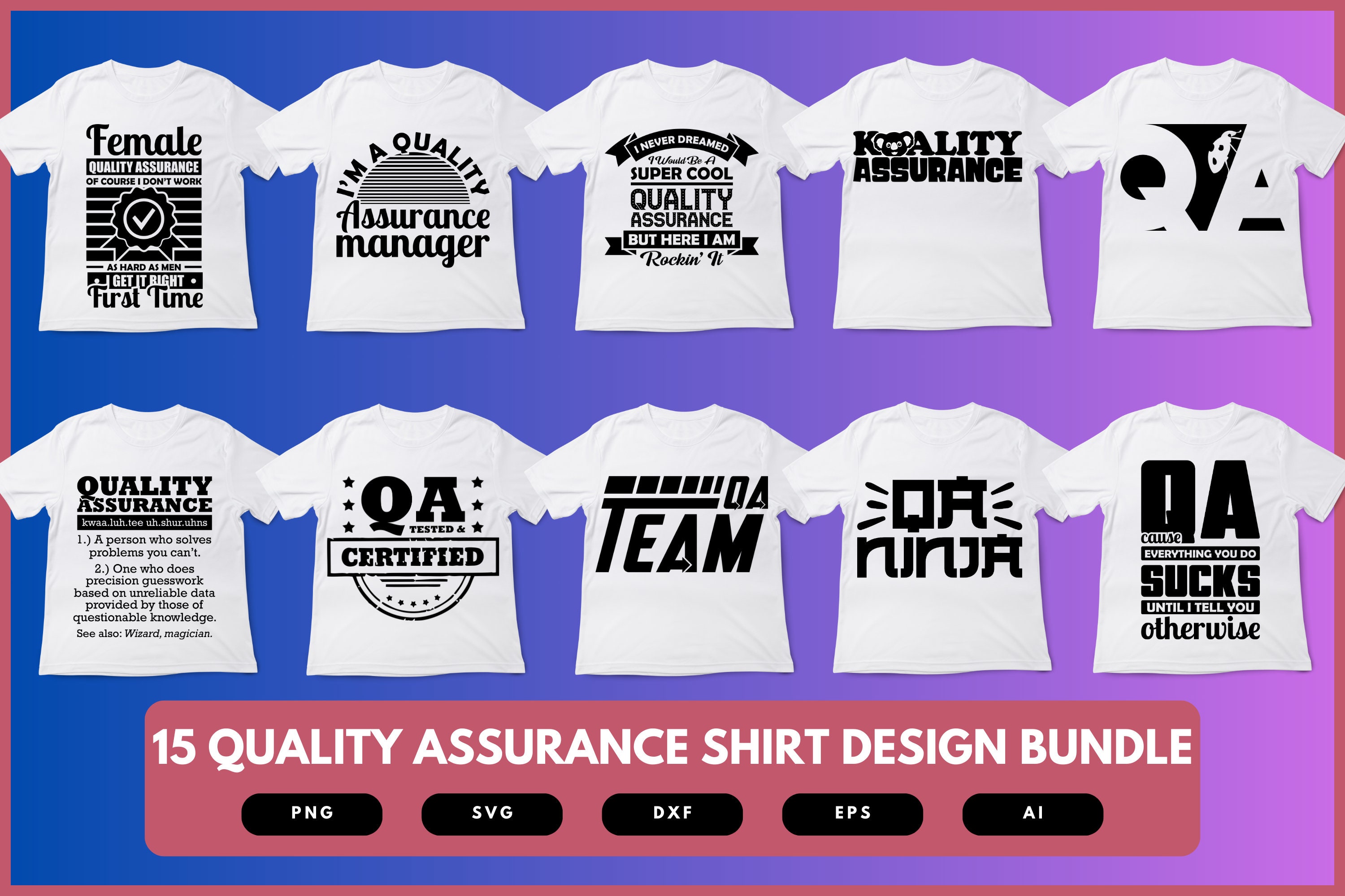 Quality Assurance Design Bundle | QA | Website Tester | QA Tester | QA ...