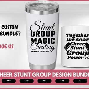 Cheer Stunt Group SVG Design Bundle | Cheer Stunt SVG | Cheer Stunt ...