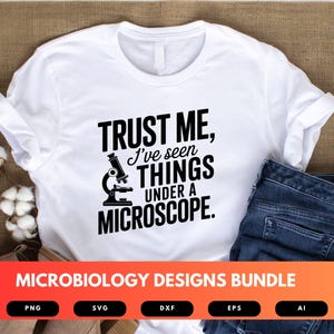 Microbiology SVG Bundle | Science Clipart, Microbe Illustrations ...
