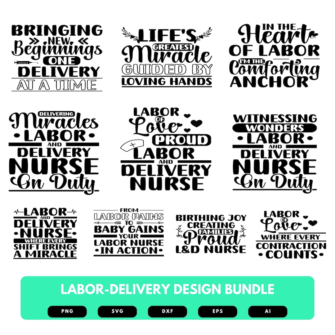 Labor and Delivery Nurse Svg | Cricut Nurse Designs | Labor Nurse Files ...