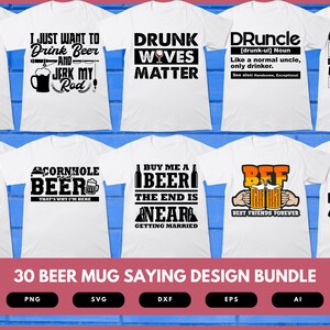 Beer Mug Sayings Design Bundle | Beer Mug Quotes | Beer | Beer SVG ...