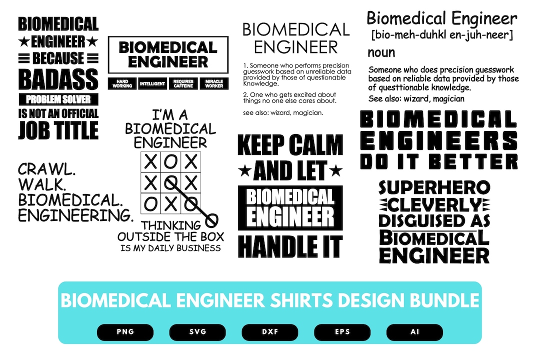 Biomedical Engineer SVG | Biomedical Design Files | Engineering Cut ...
