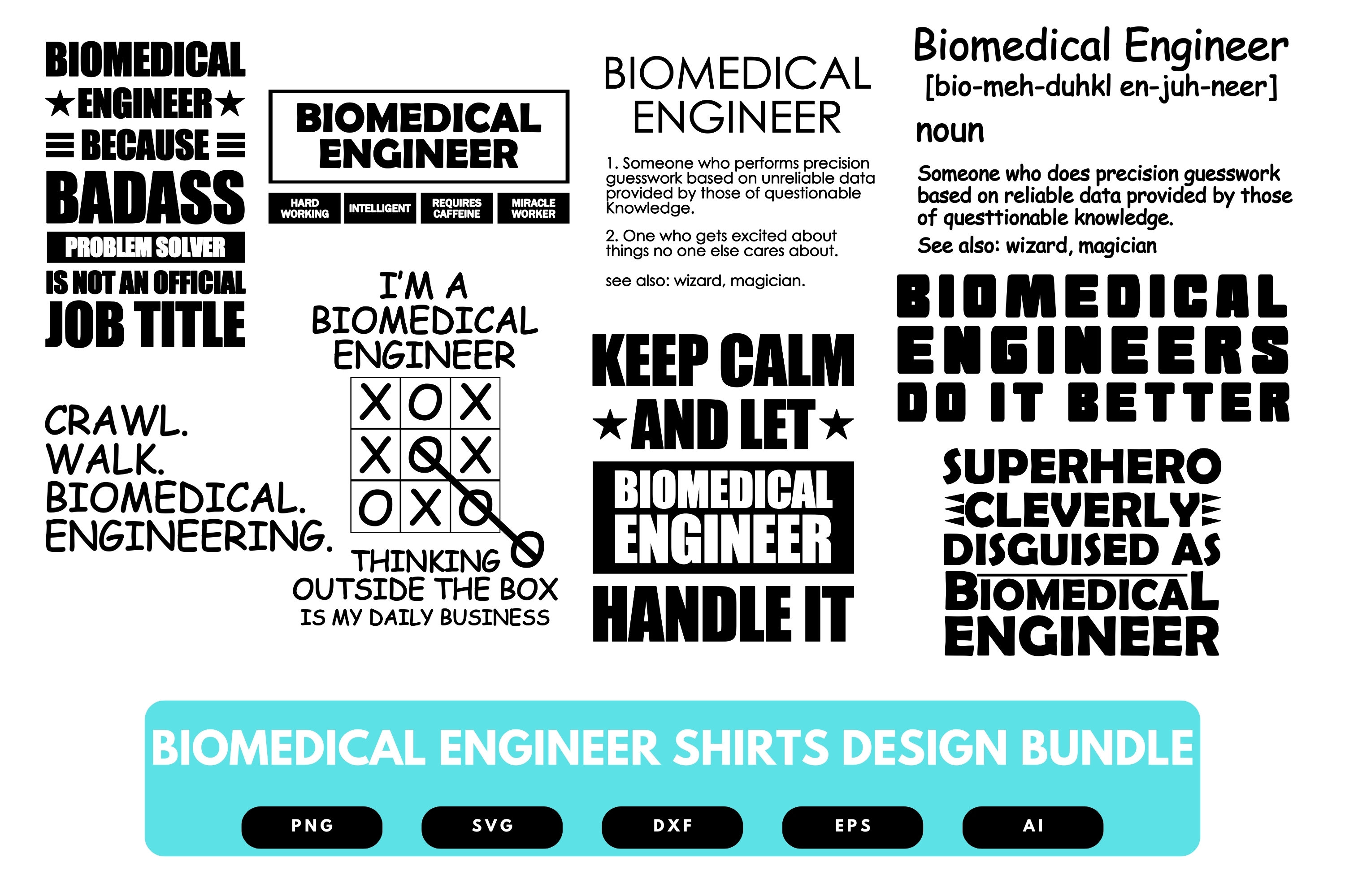 Biomedical Engineer SVG | Biomedical Design Files | Engineering Cut ...