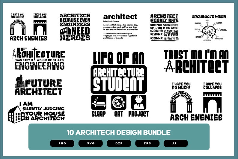 Architect Design Bundle Architect SVG Architect PNG - Etsy