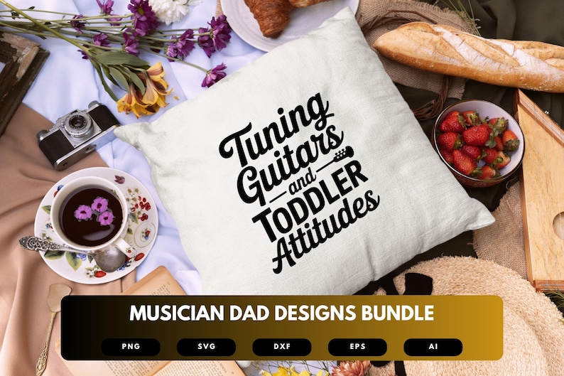 Musician Dad SVG Bundle | Musical Clipart, Band Silhouette Cut Files ...
