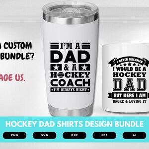Hockey Dad Design Bundle | Hockey Dad | Hockey Dad SVG | Hockey ...