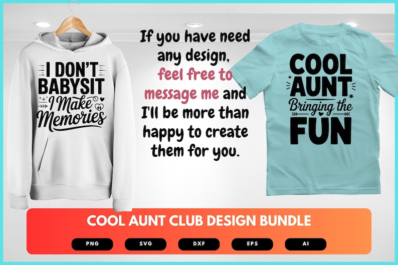 Cool Aunt Club SVG Bundle | Funny Aunt Quotes Clipart, Family Humor Cut ...