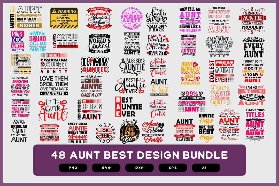 Best Aunt Design | Best Aunt SVG PNG EPS | Best Aunt Shirts | Best Aunt ...