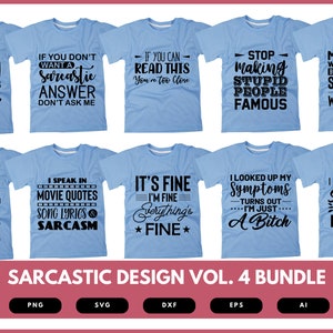 Sarcastic Svg Bundle Designs | Sarcastic Shirts Mugs | Sarcastic ...